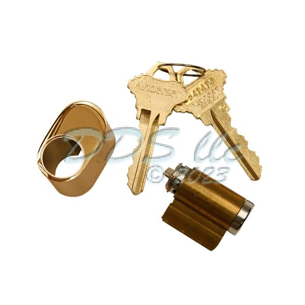 Andersen Key Lock Assembly Polished Brass 750-2579499 | Window and Door ...