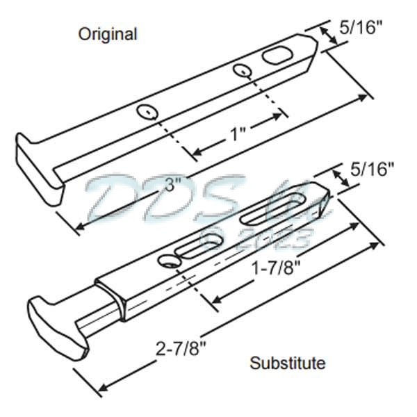 85 Series PGT Window Pivot Bar 85-1016 | Window and Door Parts