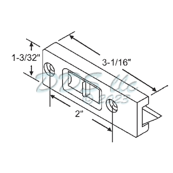 Fiberlux Window Tilt Latch 85-618BA | Window and Door Parts