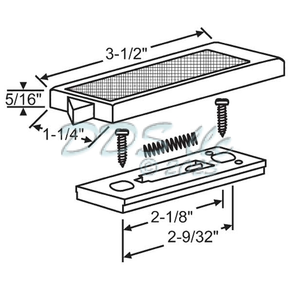 Atrium Window Tilt Latch Set 85-626WA | Window and Door Parts