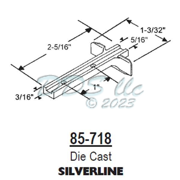 Silverline Window Pivot Bar 85-718 | Window and Door Parts