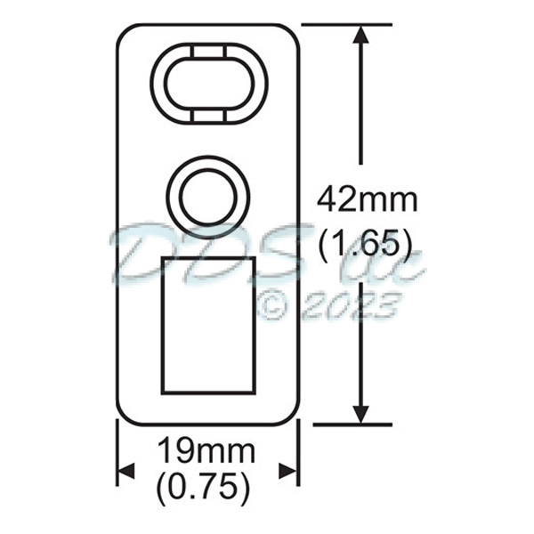Shootbolt Strike Brass 2135259 | Window and Door Parts