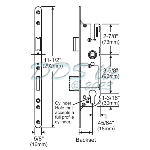 GU Single Point Lock 854-15559 | Window and Door Parts