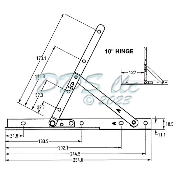 GU Casement Hinge Set 854-16184 | Window and Door Parts