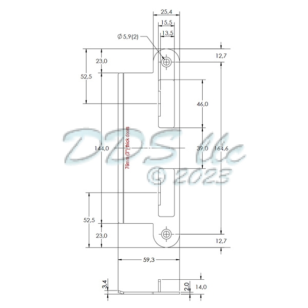 GU Multipoint Door Lock Strikes 854-16933 | Window and Door Parts