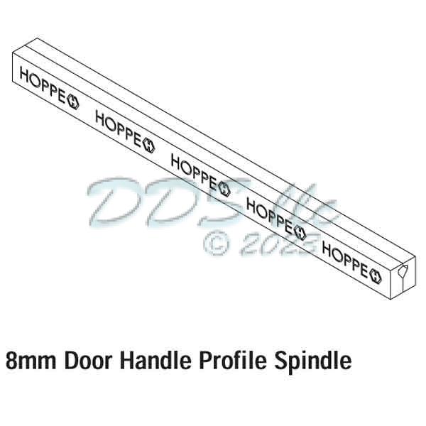 Hoppe 120mm x 8 mm Handle Spindle 517565 | Window and Door Parts