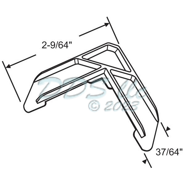 Inside Window Screen Corner Key 90-106P | Window and Door Parts