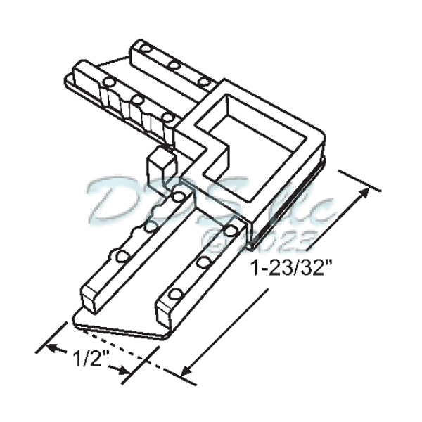 PGT Window Screen Corners 90-1167W*25 | Window and Door Parts