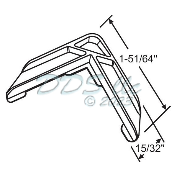 Window Screen Corner Key 90-346P | Window and Door Parts