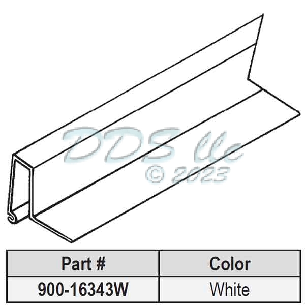 Snap In Vinyl Glazing Bead 900-16343W | Window and Door Parts