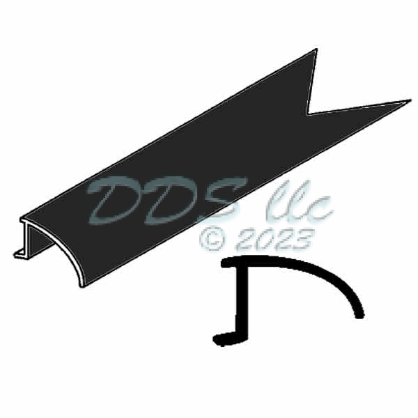 Vinyl Window Glazing Bead Black 900-16344B | Window and Door Parts