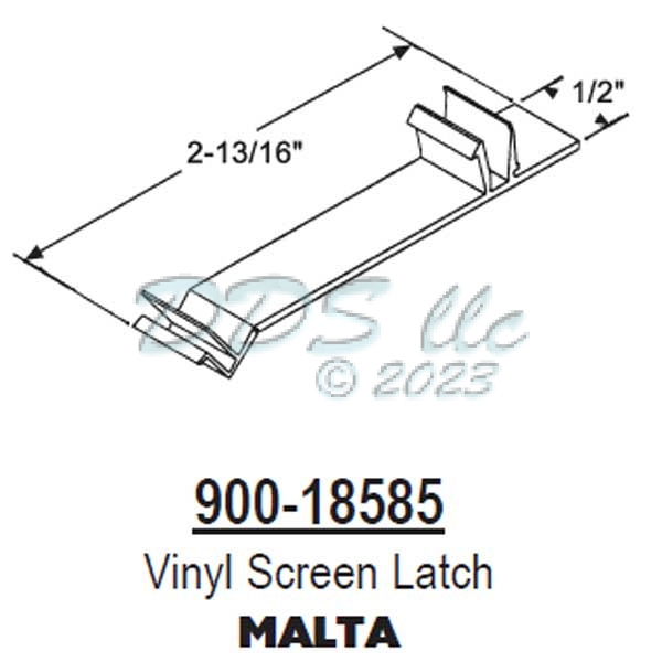 Malta Window Screen Latch 900-18585 | Window and Door Parts