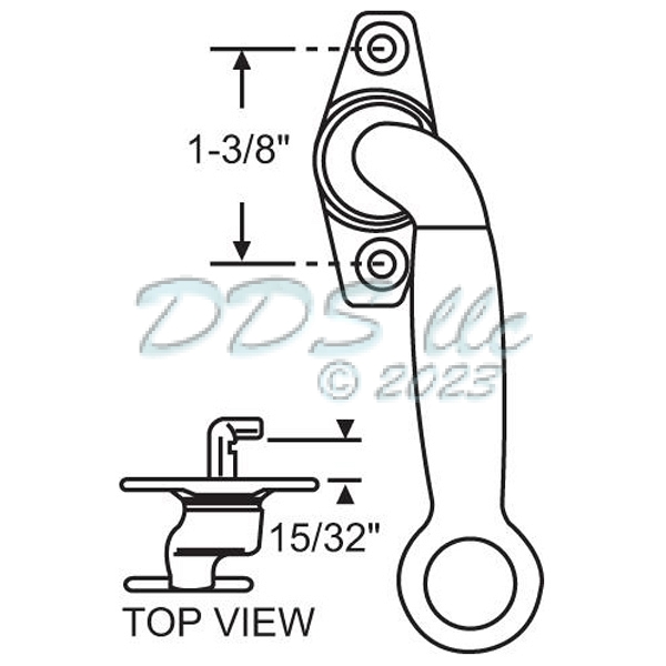 Project In Awning Window Handle 900-210RH | Window and Door Parts