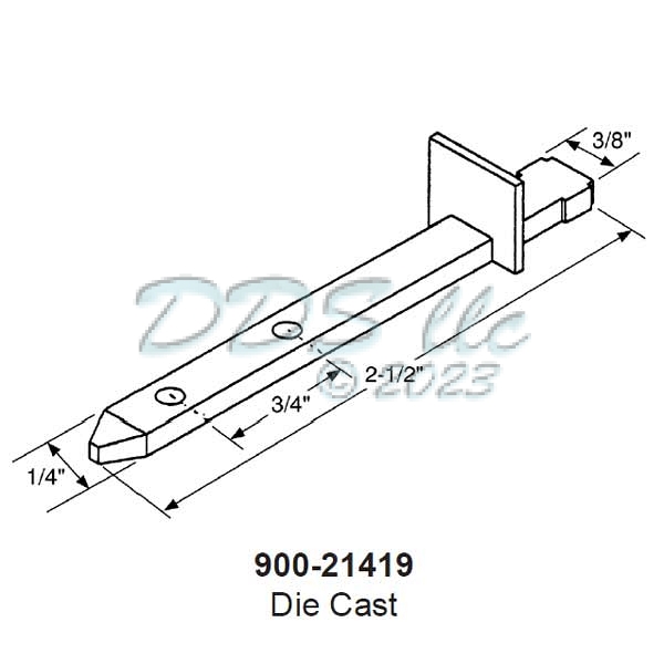 Tilt Window Pivot Bar 900-21419 | Window and Door Parts