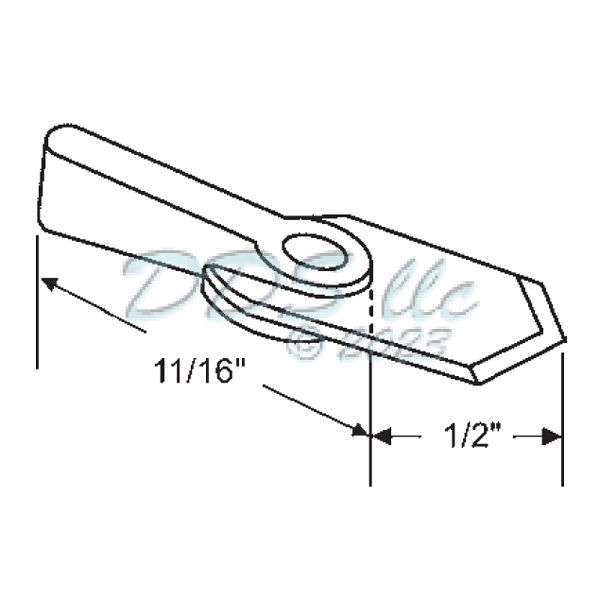 Screen Pointer Latch 900-9823W | Window and Door Parts