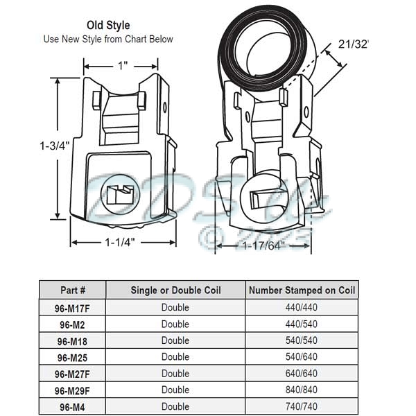 Double Coil Constant Force Balance 96-M18 | Window and Door Parts