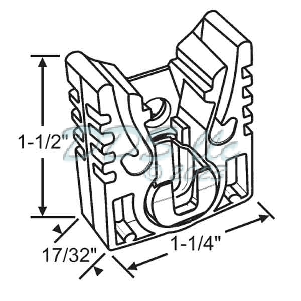 Pivot Lock Shoe 96AA-66-2 | Window and Door Parts