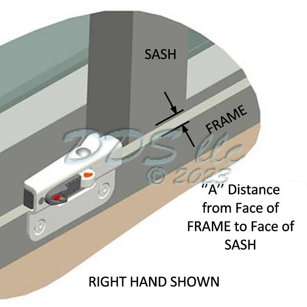 Sliding Window Reverse Retrofit 50-1353-MBW-LH | Window and Door Parts
