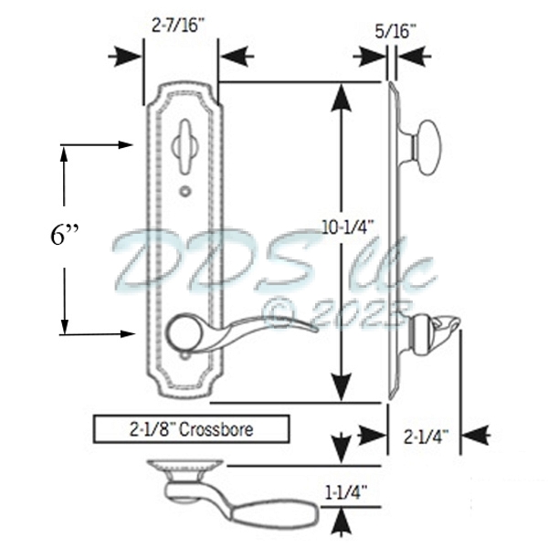 Endura Trilennium Eclipse Swing Door Handle Set 40067-SNK-WR | Window ...