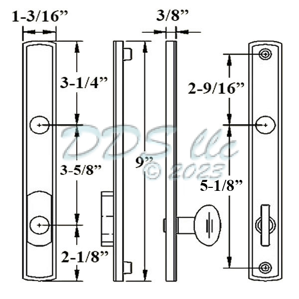 GU Venice Active Door Handle Set 854-15989 | Window and Door Parts