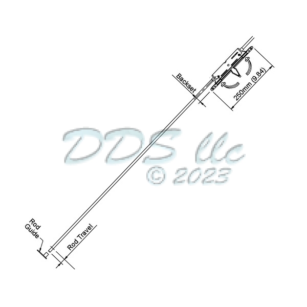 In Active Hoppe Mortise Flush Bolt 40006445 | Window and Door Parts