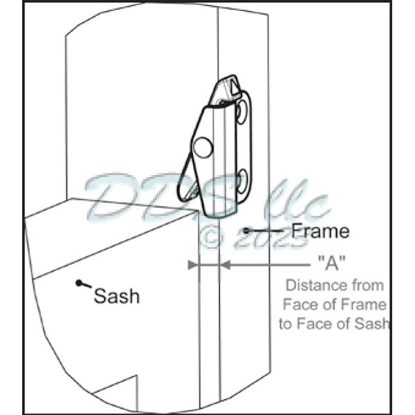 Reverse Retrofit Angel Ventlock 50-1356XDBW | Window and Door Parts