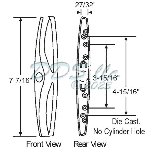 Handles Patio Doors 13-427W | Window and Door Parts