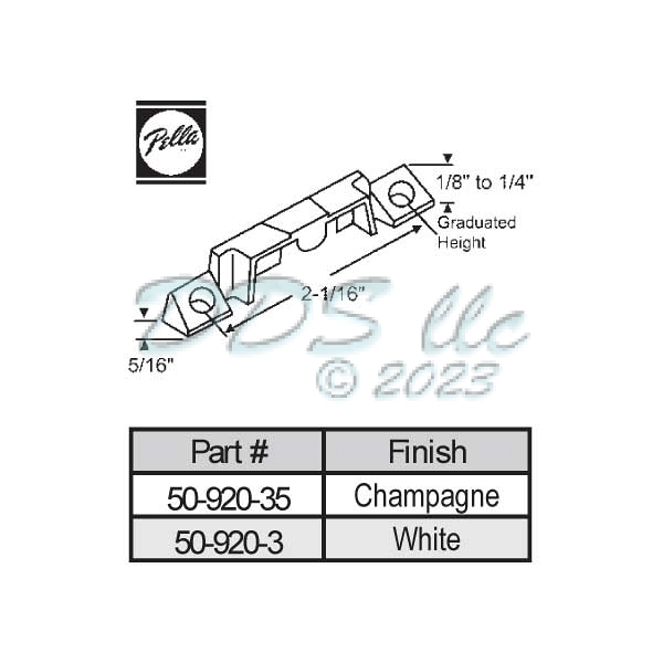 Pella Window Sash Lock Keeper 50-920-35 | Window and Door Parts