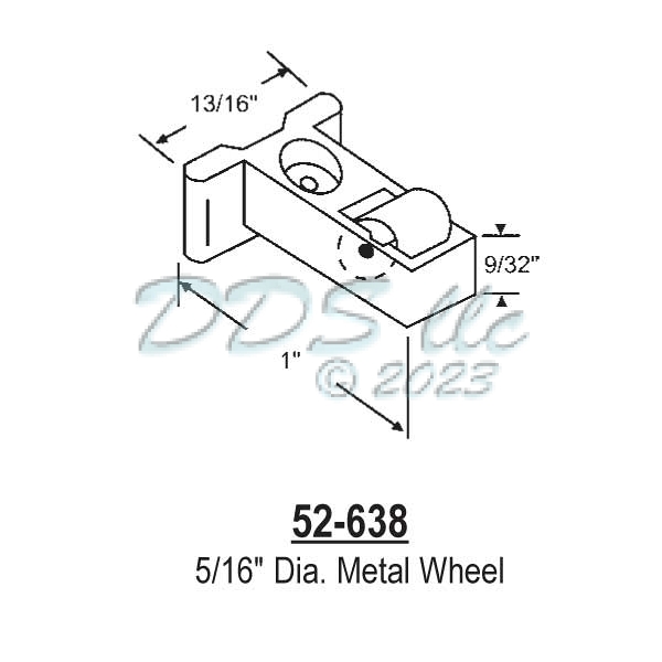 Sliding Window Rollers 52-638 | Window and Door Parts
