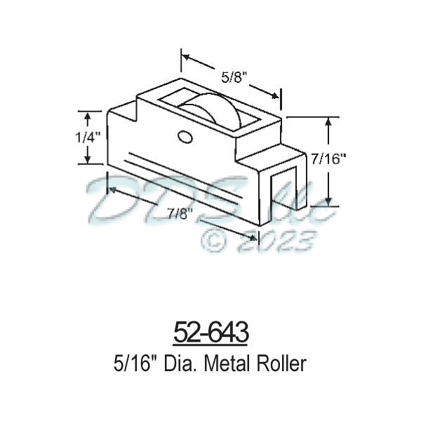 Sliding Window Rollers 52-643 | Window and Door Parts