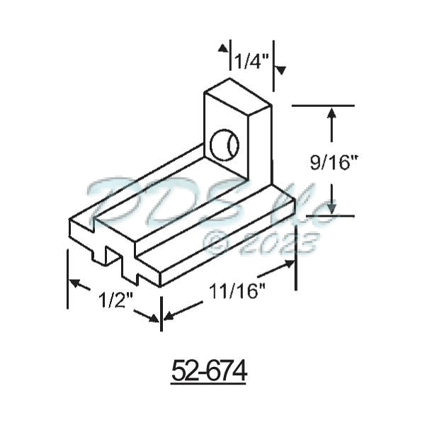 Slider Guides 52-674 | Window and Door Parts