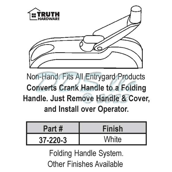 Truth Entrygard Folding Handle and Cover Chestnut Bronze 37-220-8 ...