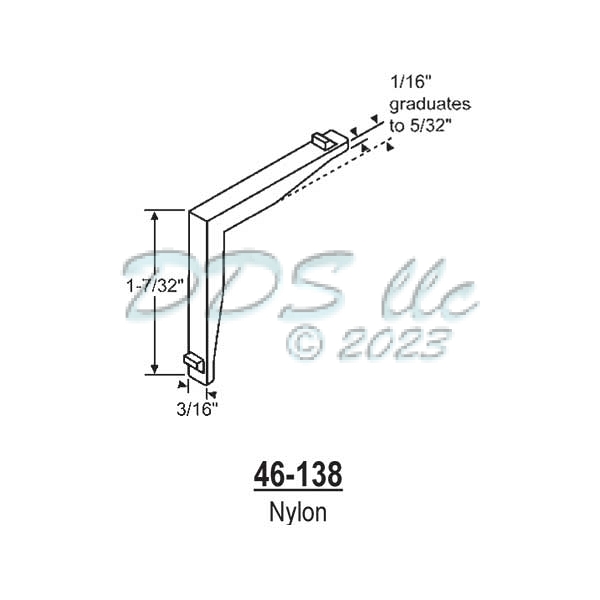 Nylon Corner Key 46-138 | Window and Door Parts