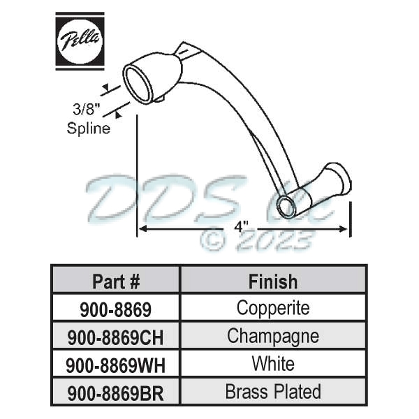 Pella Window Crank Handle Copperite 900-8869 | Window and Door Parts