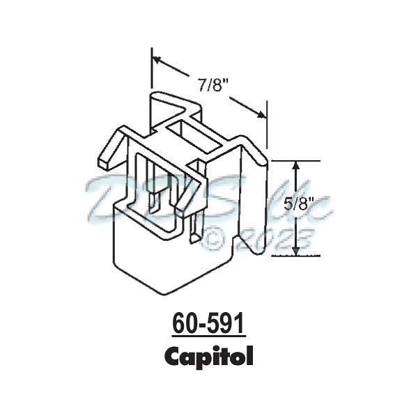 Capitol Window Balance Top Bracket 60-591A | Window and Door Parts