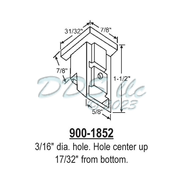 Sash Guide 900-1852 | Window and Door Parts