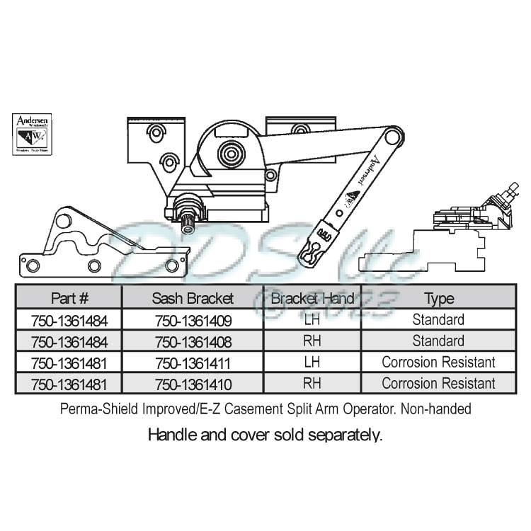 Andersen Casement Window Operator 750-1361484 | Window and Door Parts
