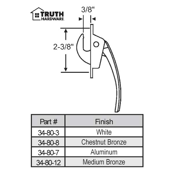Truth Casement Handle 34-80-7