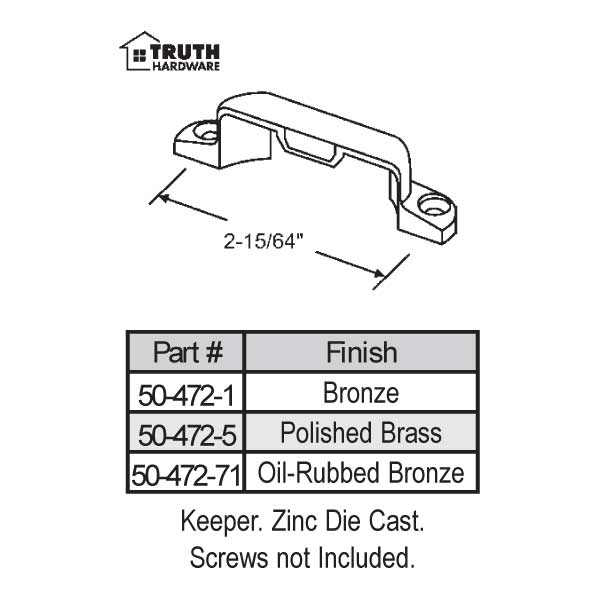 Window Keeper 50-472-71 | Window and Door Parts