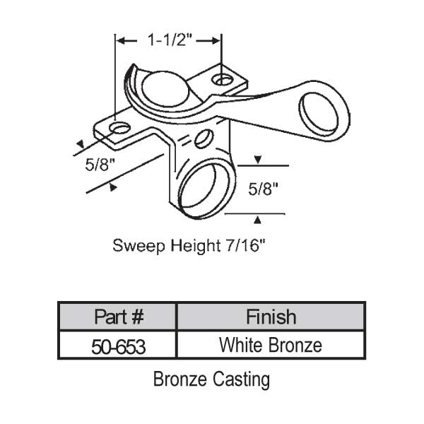 Sweep and Sash locks 50-653 | Window and Door Parts