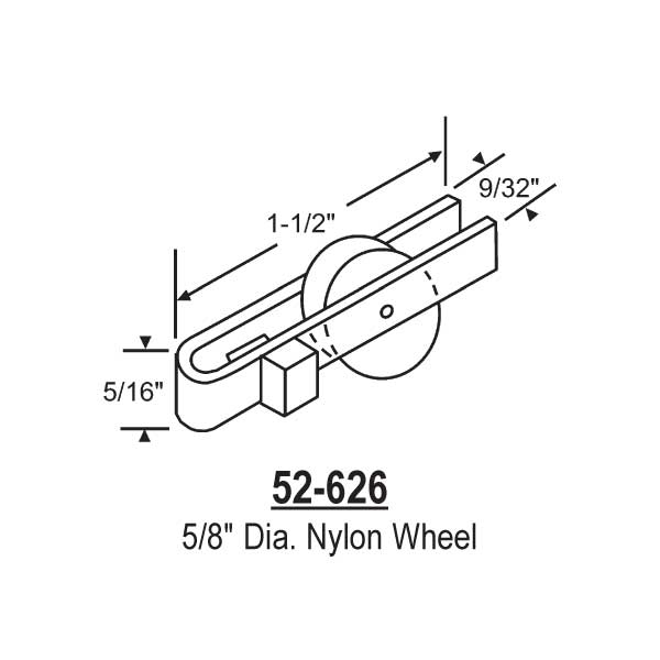 Sliding Window Rollers 52-626 | Window and Door Parts