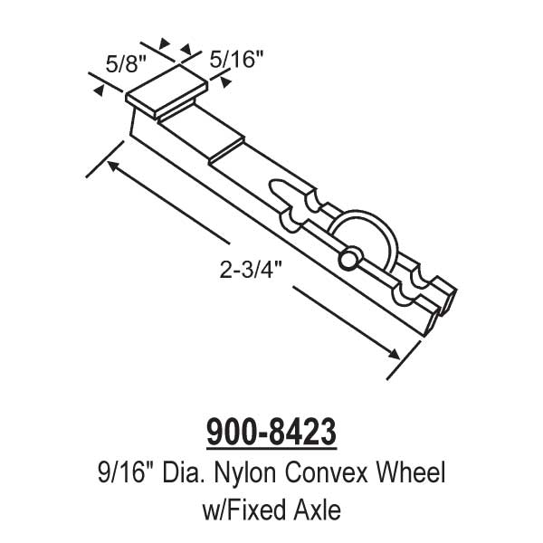 Sliding Window Rollers 900-8423 | Window and Door Parts