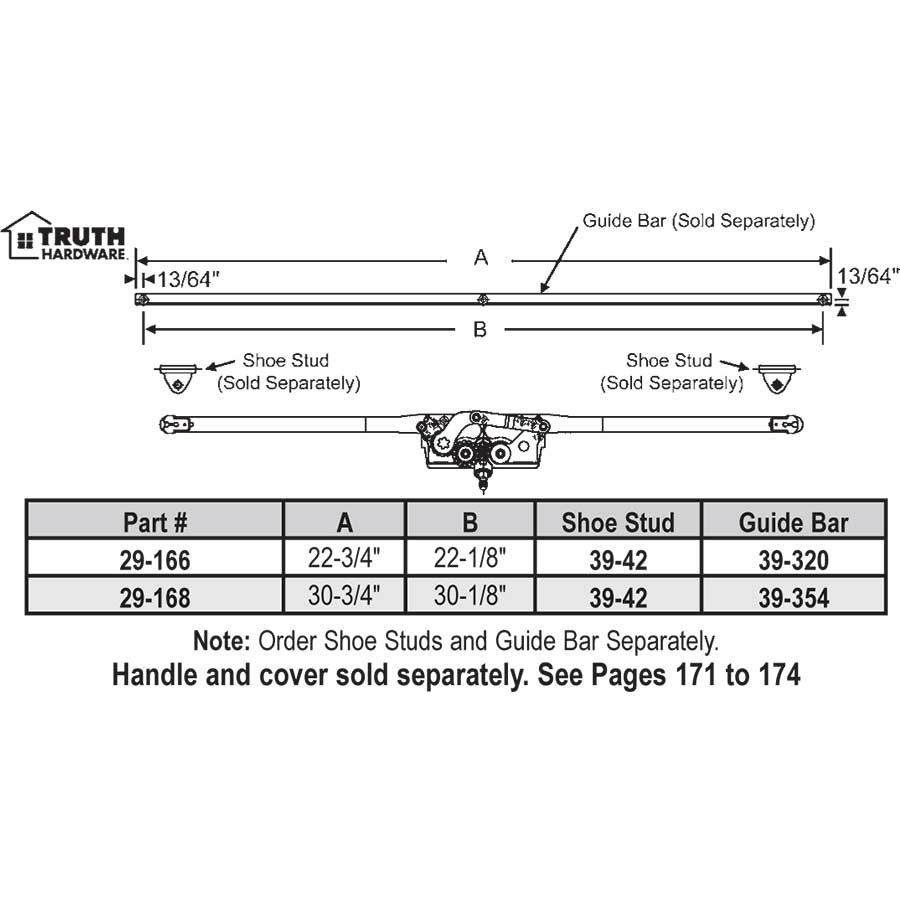 Truth Entrygard Awning Window Operator 29-168 | Window and Door Parts