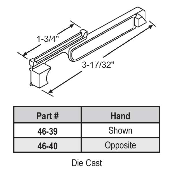 Finger Latch 46-40 | Window and Door Parts