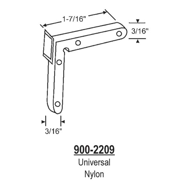 Strybuc - Nylon Corner Key (Universal) 900-2209